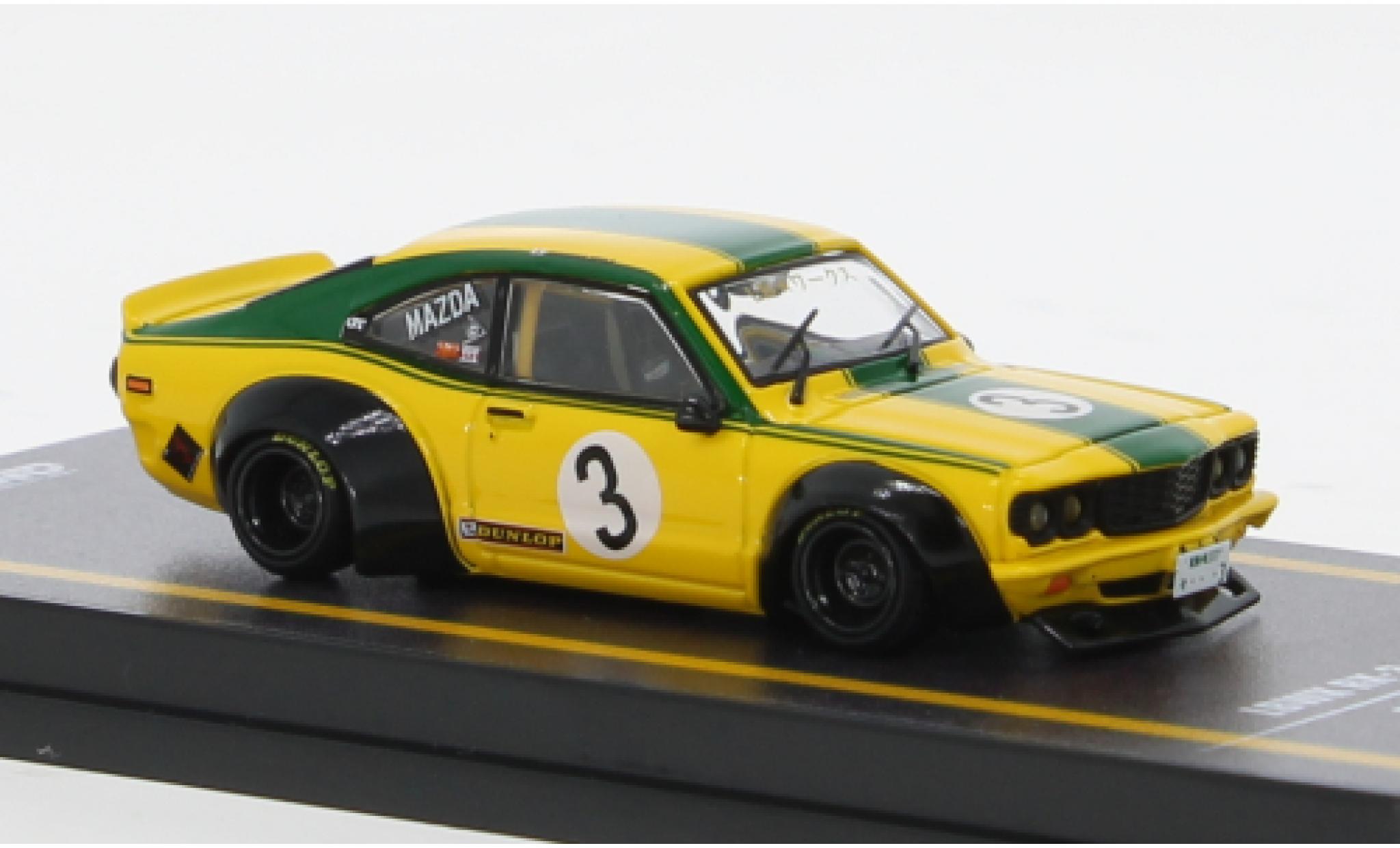 Diecast Model Cars Mazda RX3 1 64 INNO64 Savanna Gelb 1 64 Alldiecast